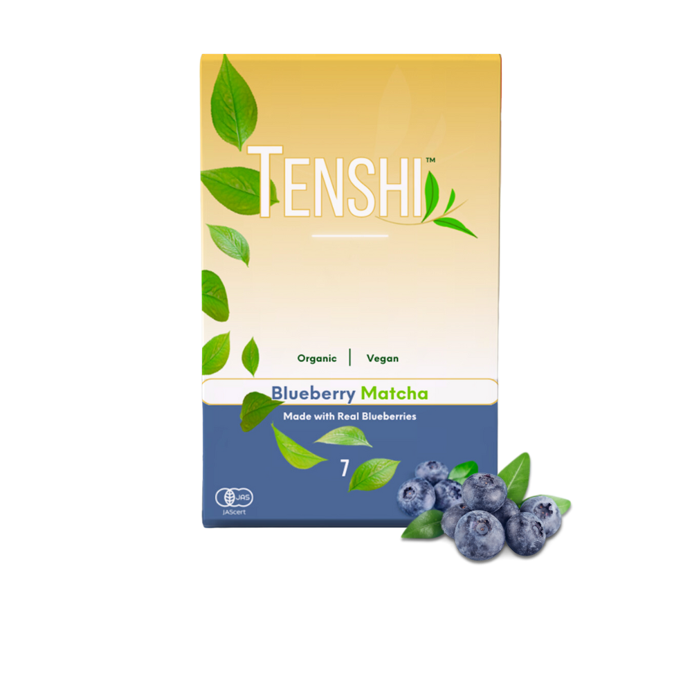 Tenshi Blueberry Matcha Sachet Pack – 7 Days of Real Blueberries